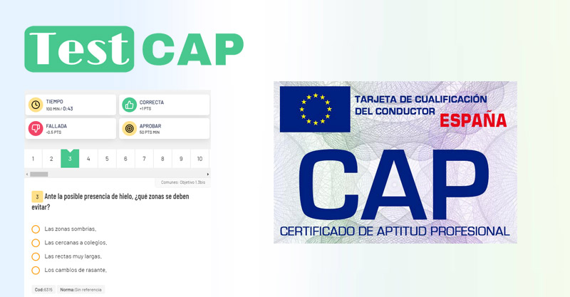 Simulación test examen CAP Mercancías – 1 | TestCAP